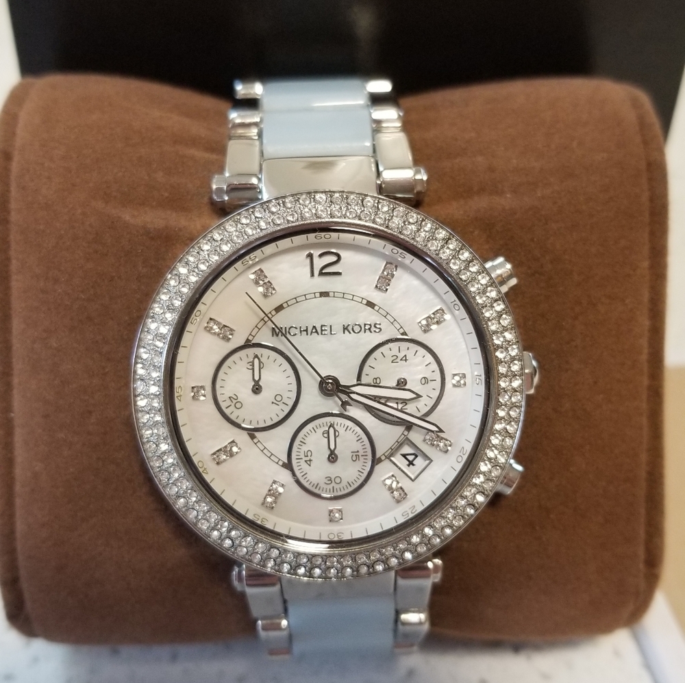 Michael Kors Chronograph Parker Watch - Gem